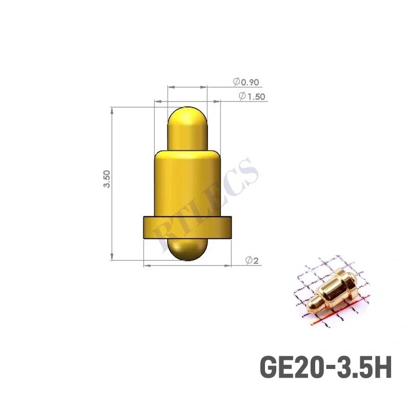Pogo разъем RTLECS GE20-3.5H, 10шт, 3.5 мм