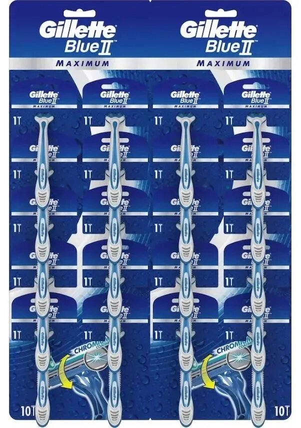 Gillette Blue 2 Максимум 20 одноразовых бритв