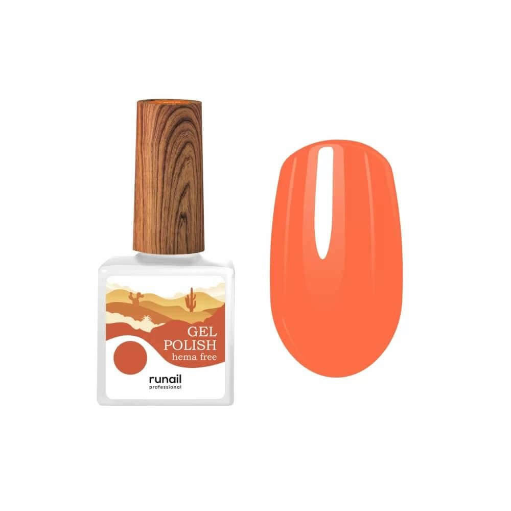 Гель-лак RuNail Professional Gel polish (hema free) № 7840, оранжевый 10 мл