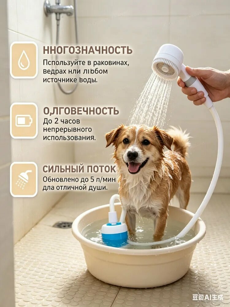 Душевой комплект белый