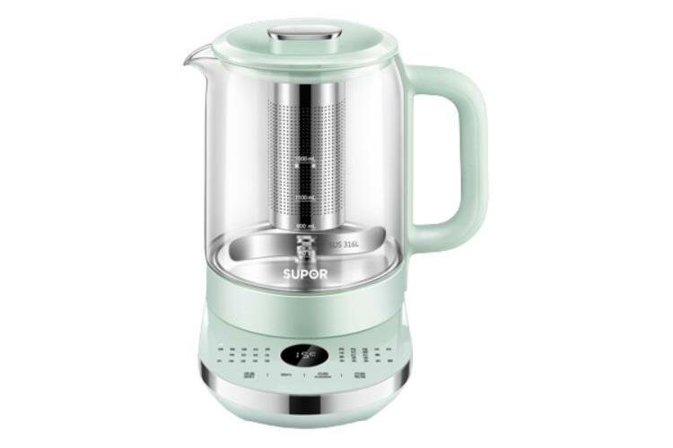 Электрический чайник SUPOR SW-15YT02, стеклянная колба, цветочный дизайн, mint green, 316L нержавеящЭлектрический чайник SUPOR SW-15YT02, стеклянная колба, цветочный дизайн, mint green, 316L нержавеящ ，，，