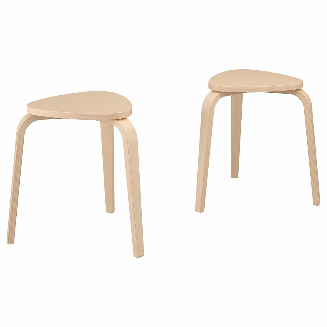Табурет IKEA KYRRE, береза, 2 шт. 593.998.04