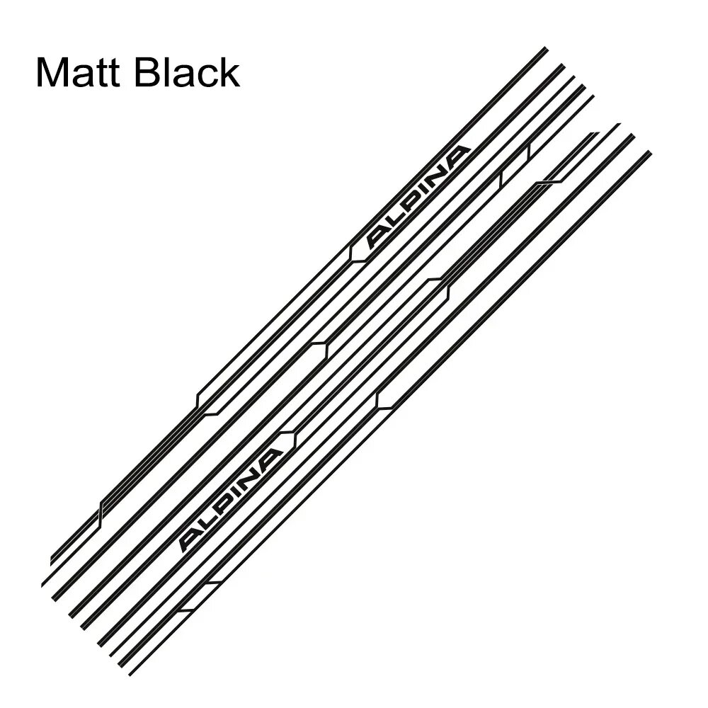 Боковые наклейки Alpina Matt Black для BMW