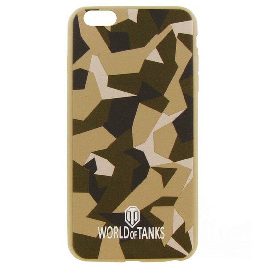 Накладка на Iphone 6/6S Plus POLYGONAL MILITARY GREEN, с рисунком, силикон