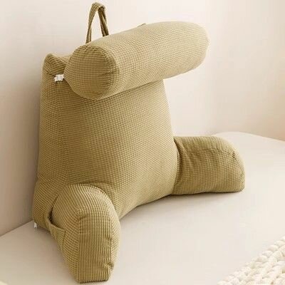 Ортопедическая подушка SUPER SOFT с кукурузным волокном - Усиленный треугольный валик для дивана/кресла/авто (12 цветов) - Опт от 20 шт