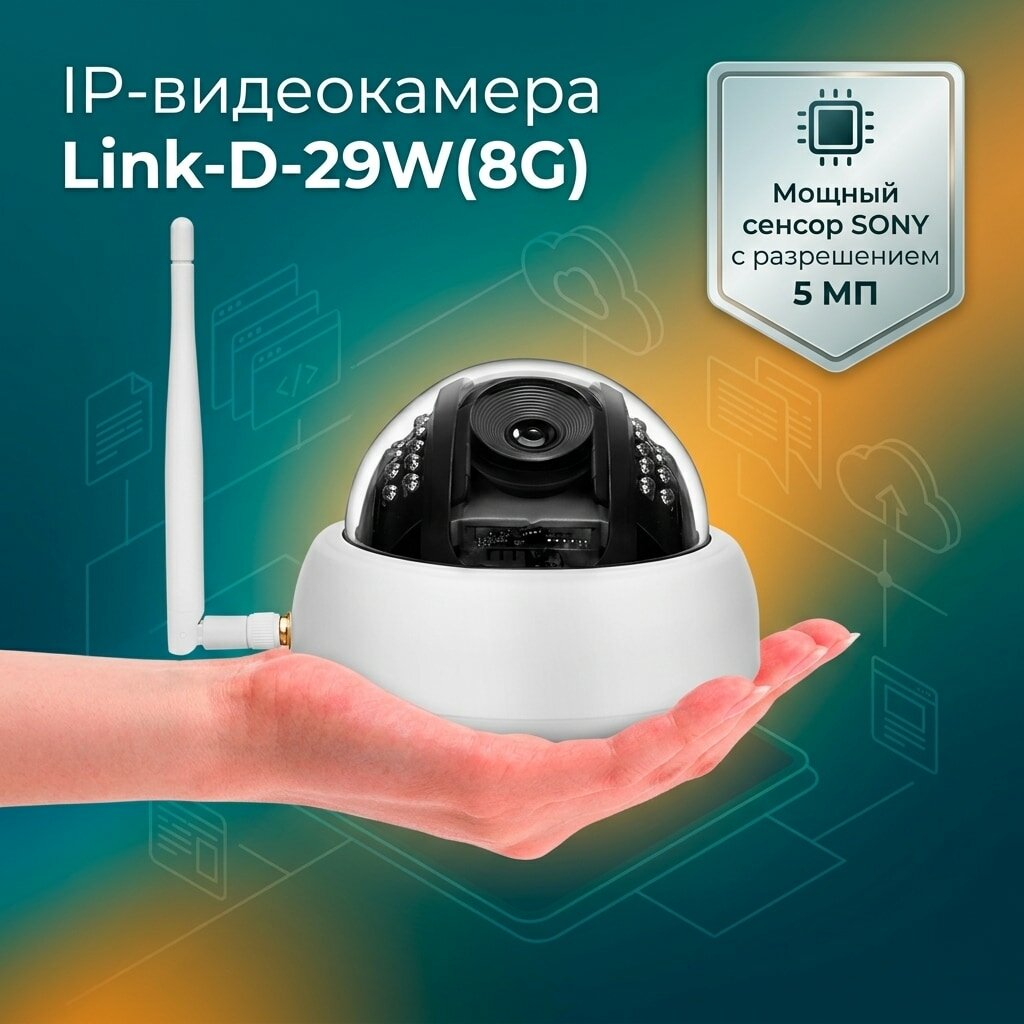 IP-камера видеонаблюдения Link-D-29W(8G) (5 MP) с записью по движению