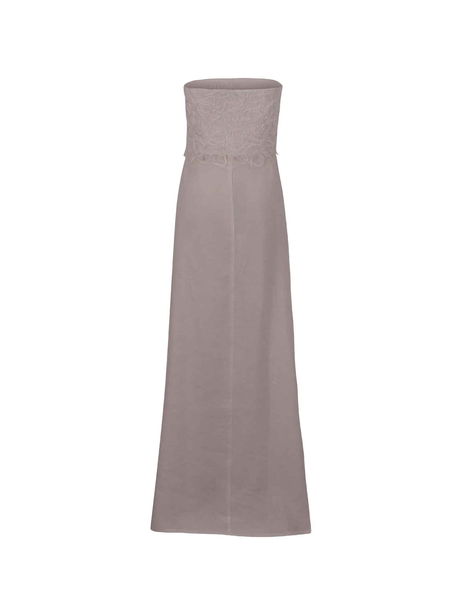 Платье Ermanno Scervino Lace-panel strapless maxi dress, размер 42 — фото 1