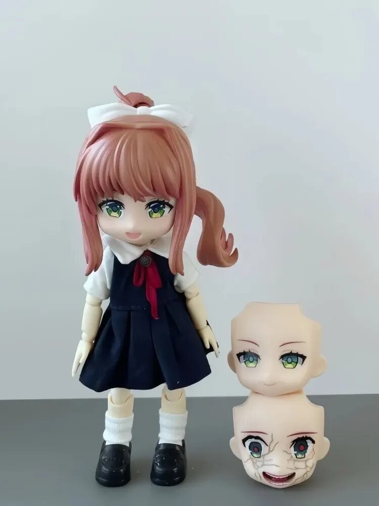 Кукла BJD Моника (14 см) - фигурка Doki Doki, Аниме фигурки, Розовый, ПВХ