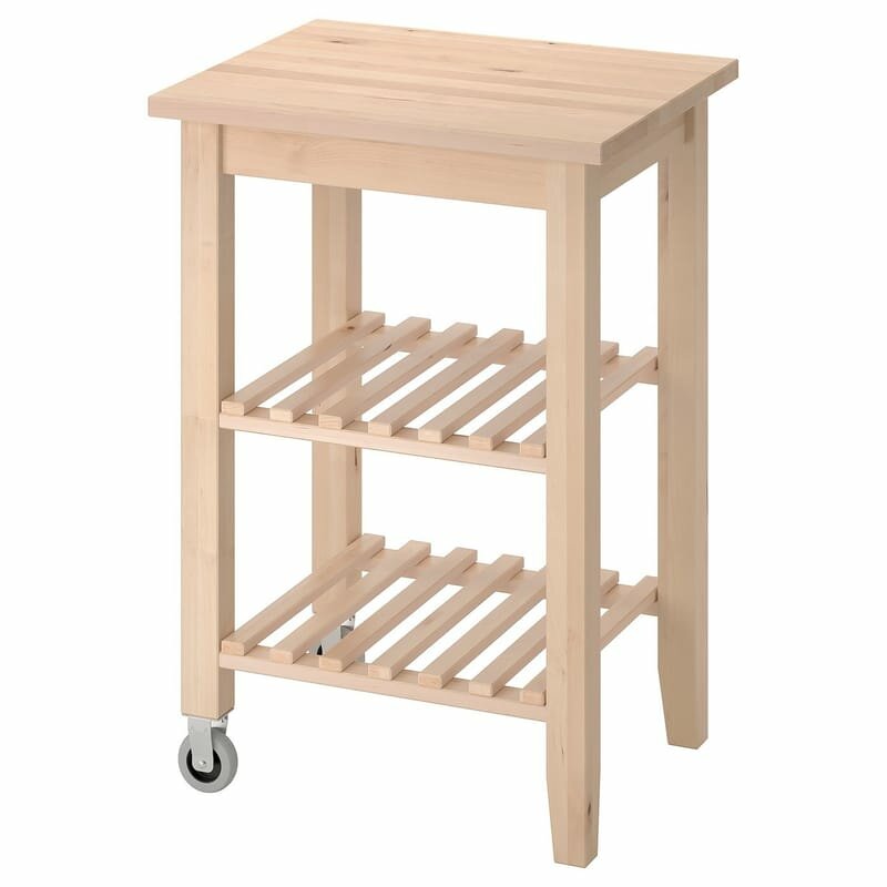 Этажерка IKEA BEKVAM кухонный бар, бук, 58x50 см 702.403.51