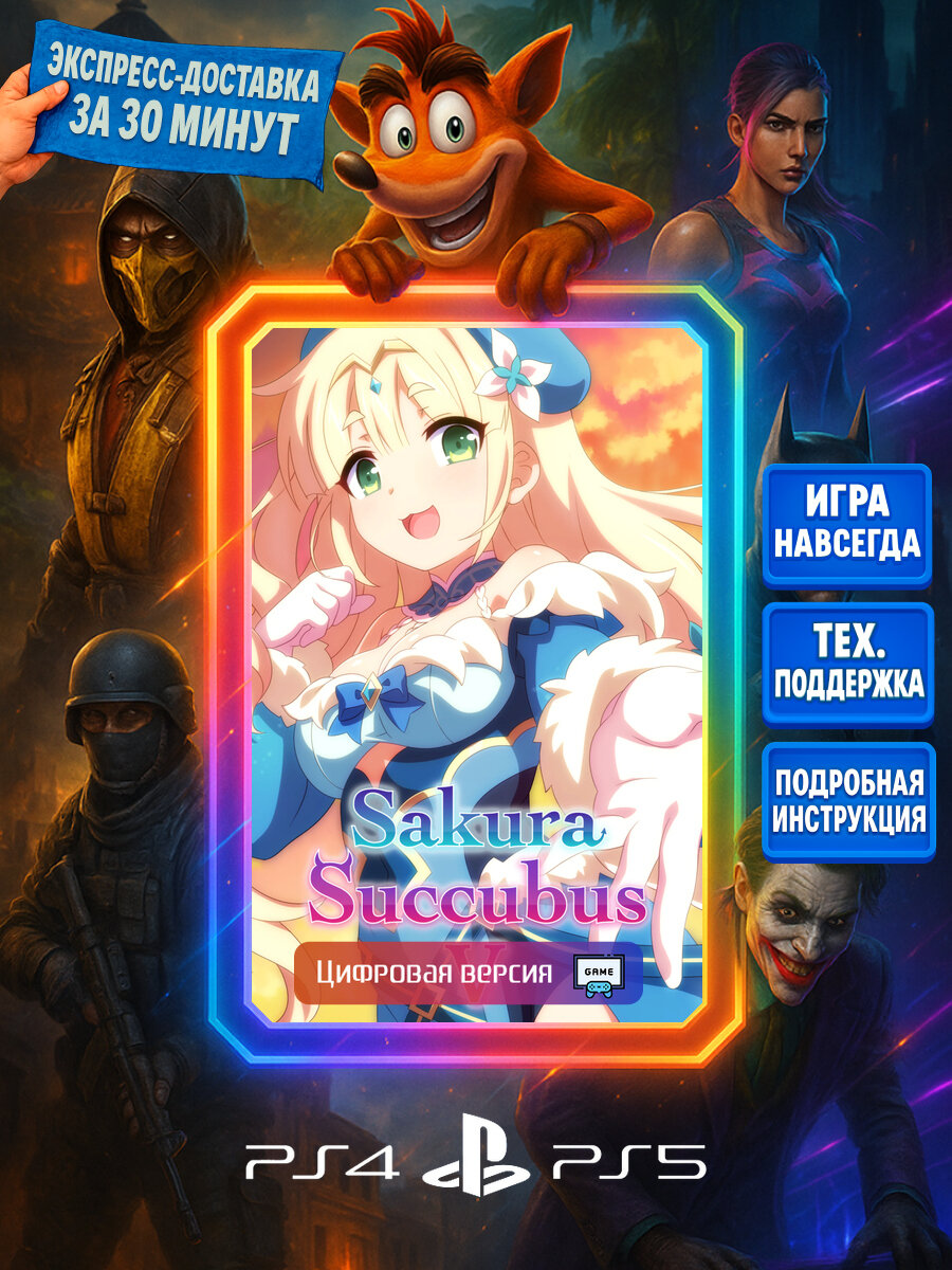 Sakura Succubus 5 PS4/PS5 | Моментальная доставка | Английский язык | Для взрослых