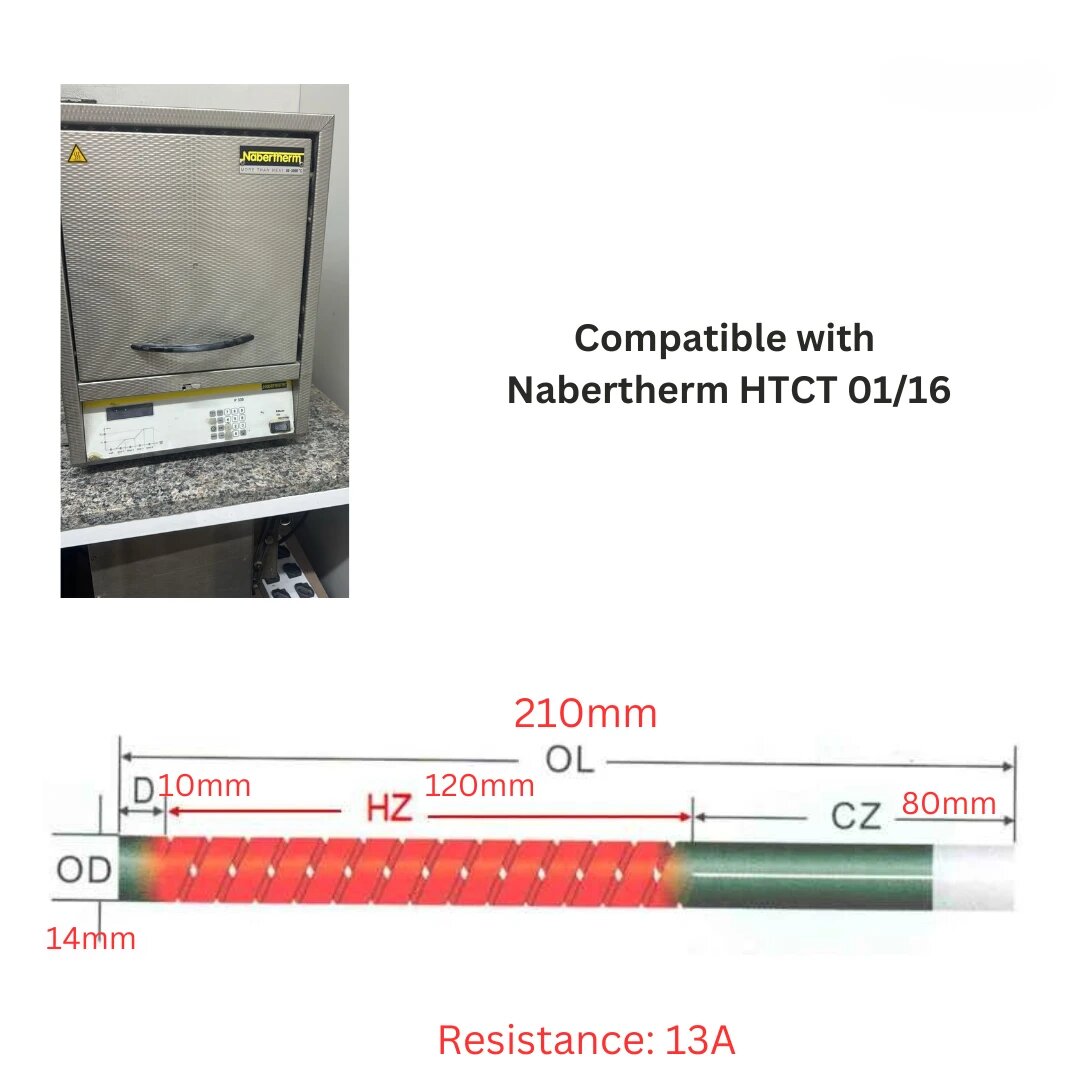 Нагревательный элемент MoSi2/SiC для печи Nabertherm LHT 01/16, LHT 01/17, LHCT 2PC SiC LHTCT 01 16