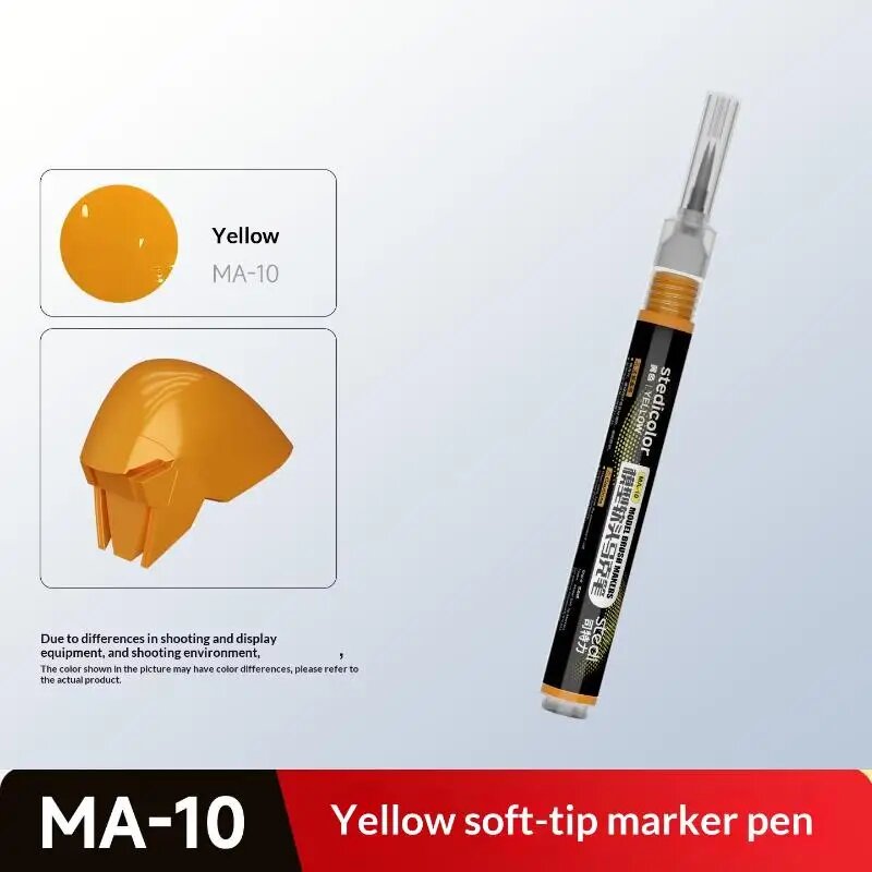 Маркер акриловый Stedi Front Valve Type Soft Tip черного цвета Yellow