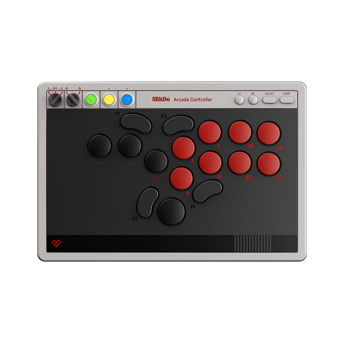 8BitDo Аркадный контроллер — ретро-версия для Switch и ПК (Bluetooth, 2.4G, проводное подключение)