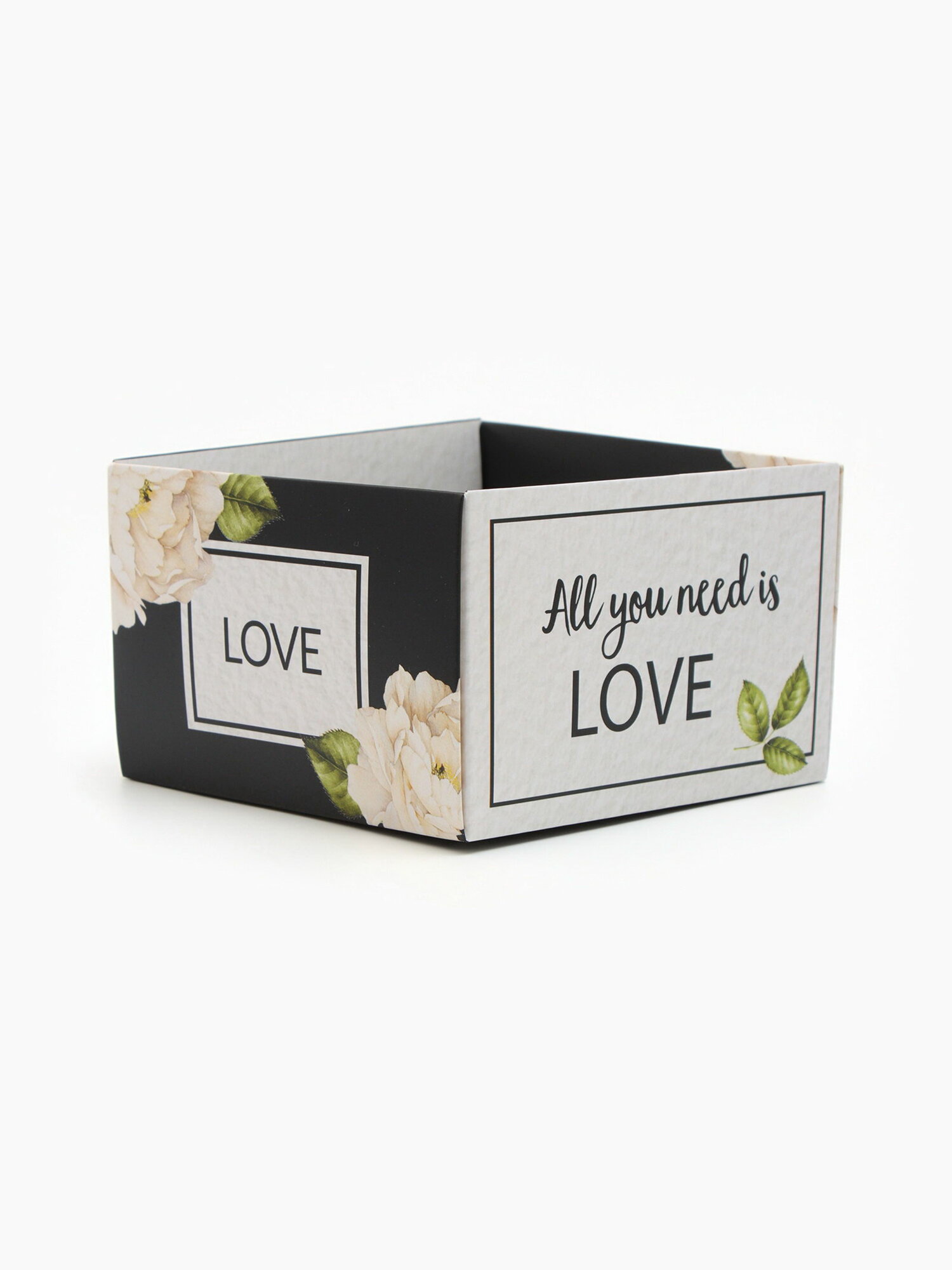 Коробка самосборная Love, размер 11x11x7 см, плотность 270 г/?2, 3 шт.
