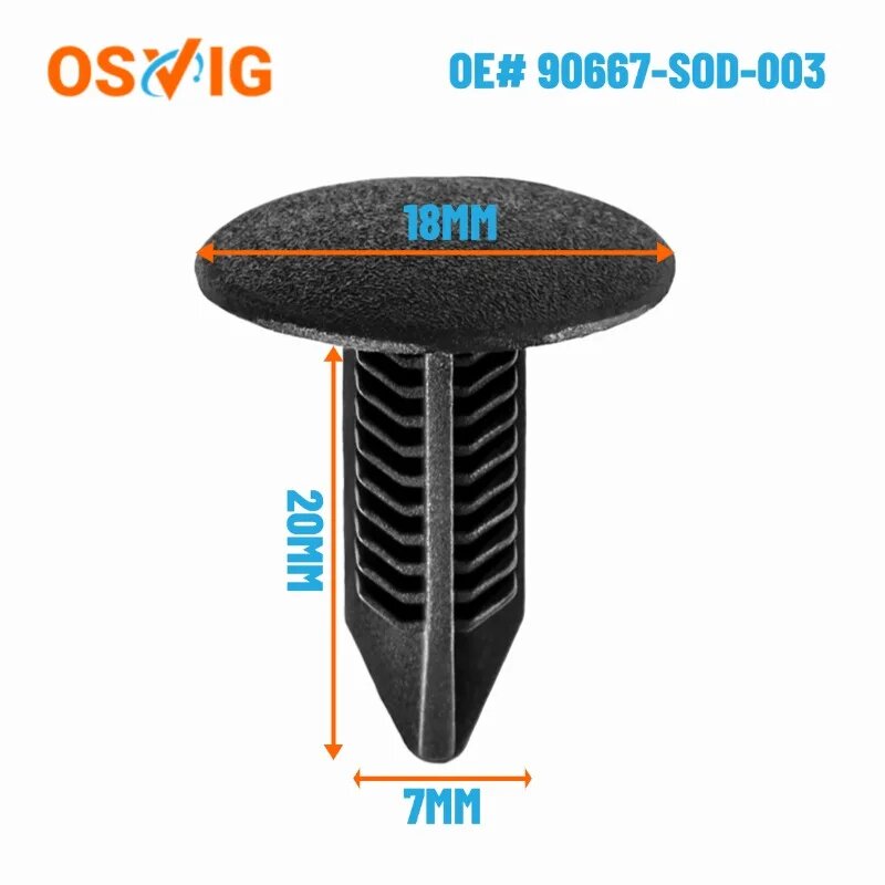 20 шт. OE # 90667-SOD-003 Зажим для крышки багажника для Honda Acura Accord Civic CR-V Crosstour Element Odyssey ILX MDX