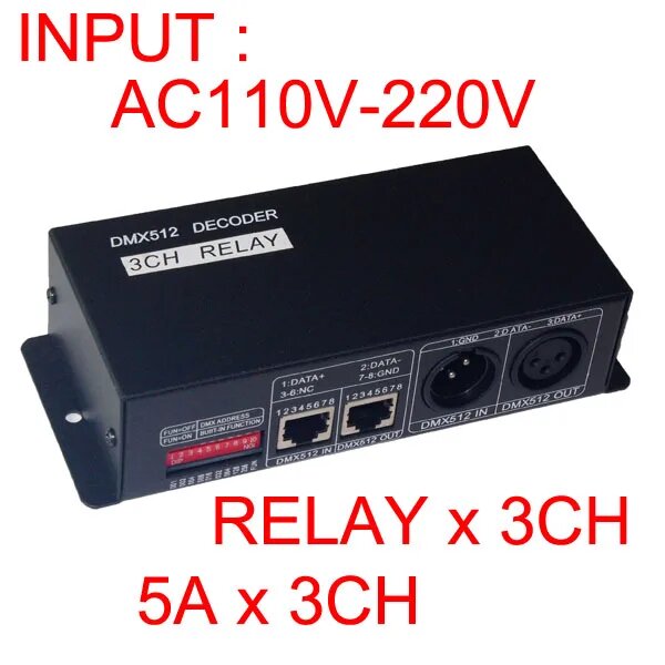 RGB контроллер MOKUNGIT DMX-RELAY-3CH-KA