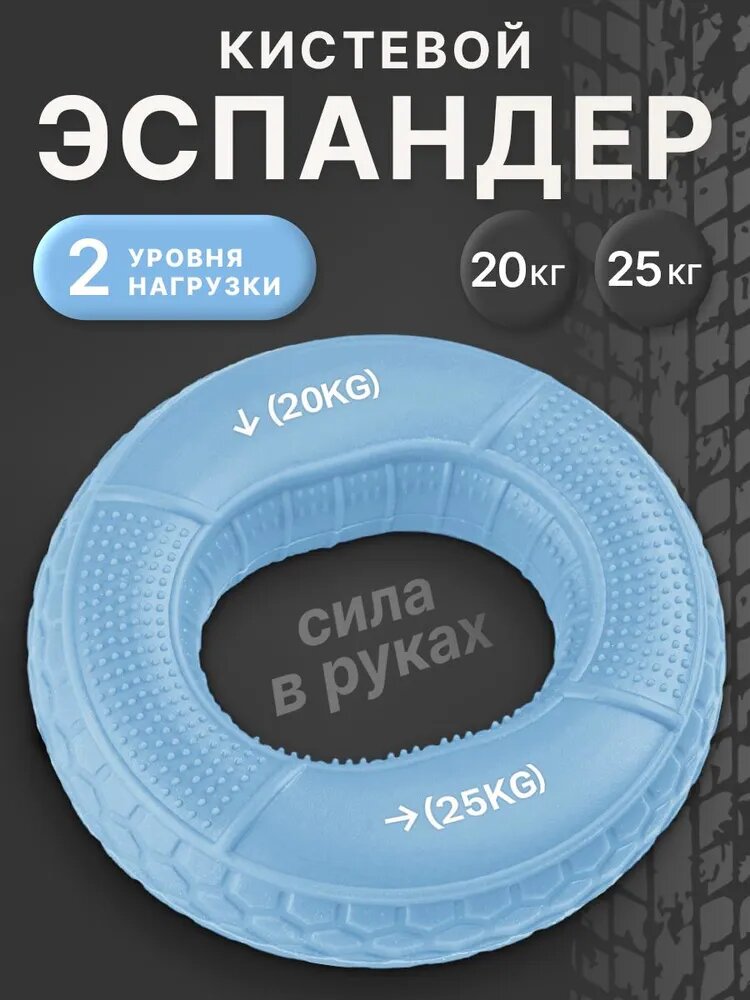 ЖмиPro Эспандер кистевой круглый для рук 2 в 1, 20-25 кг