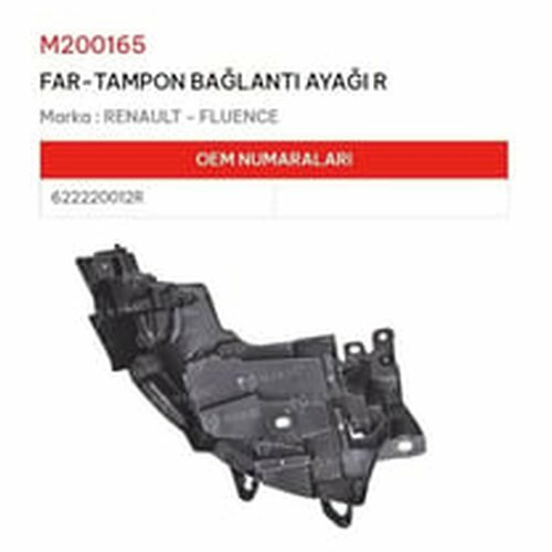 Кронштейн переднего бампера левый r fluence 622220012r maral m200165 MARAL M200165