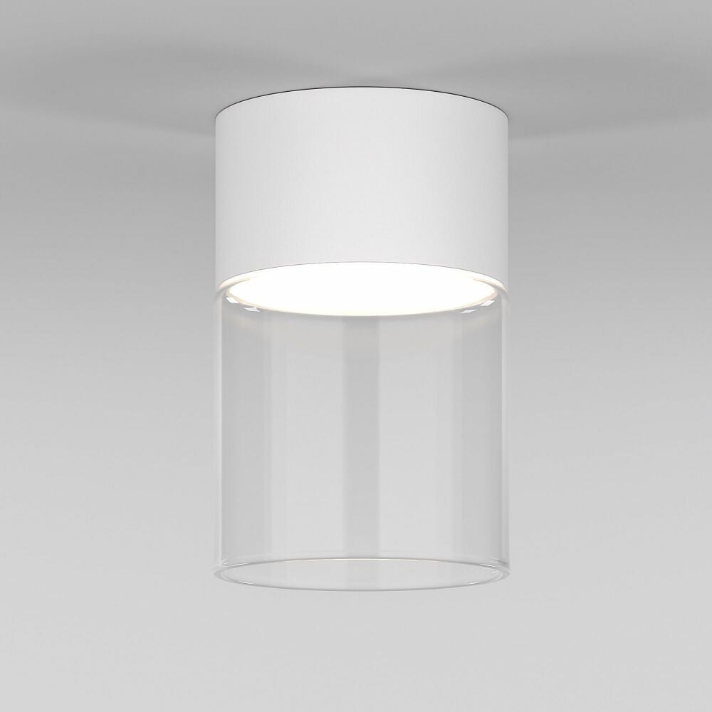 Elektrostandard 25047/LED 10W 4000К белый/прозрачный / Светильник потолочный светодиодный Электростандард.