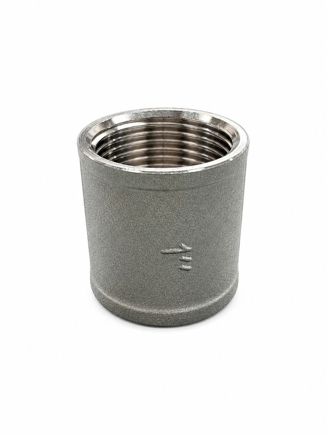 Муфта латунная Ду25 (1") Ру16 никелированная