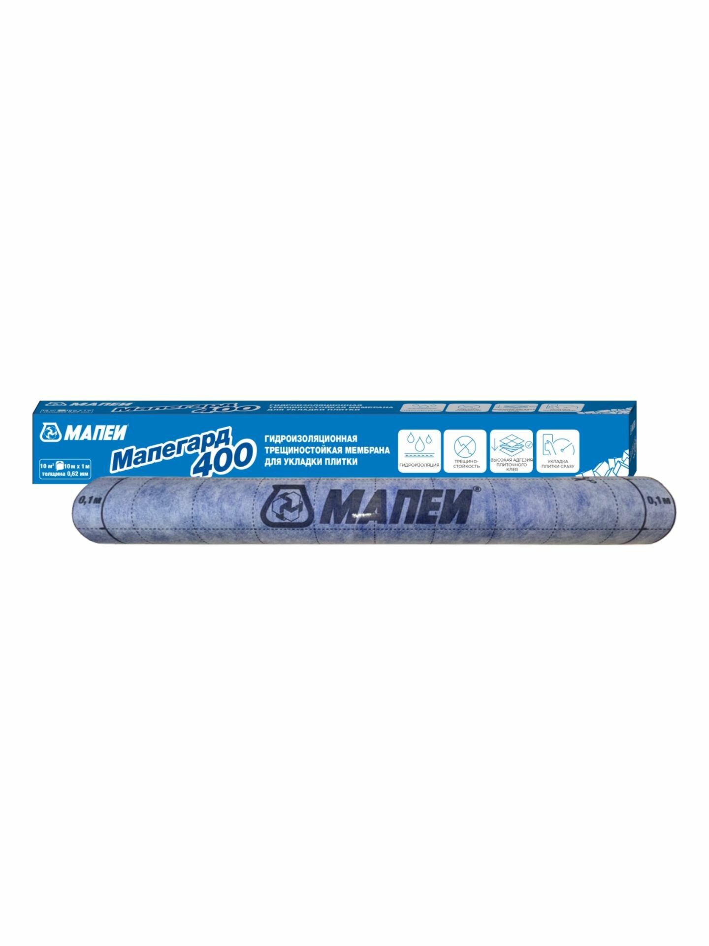 Гидроизоляционная мембрана MAPEGUARD (Мапегард) 400, рулон 10х1м