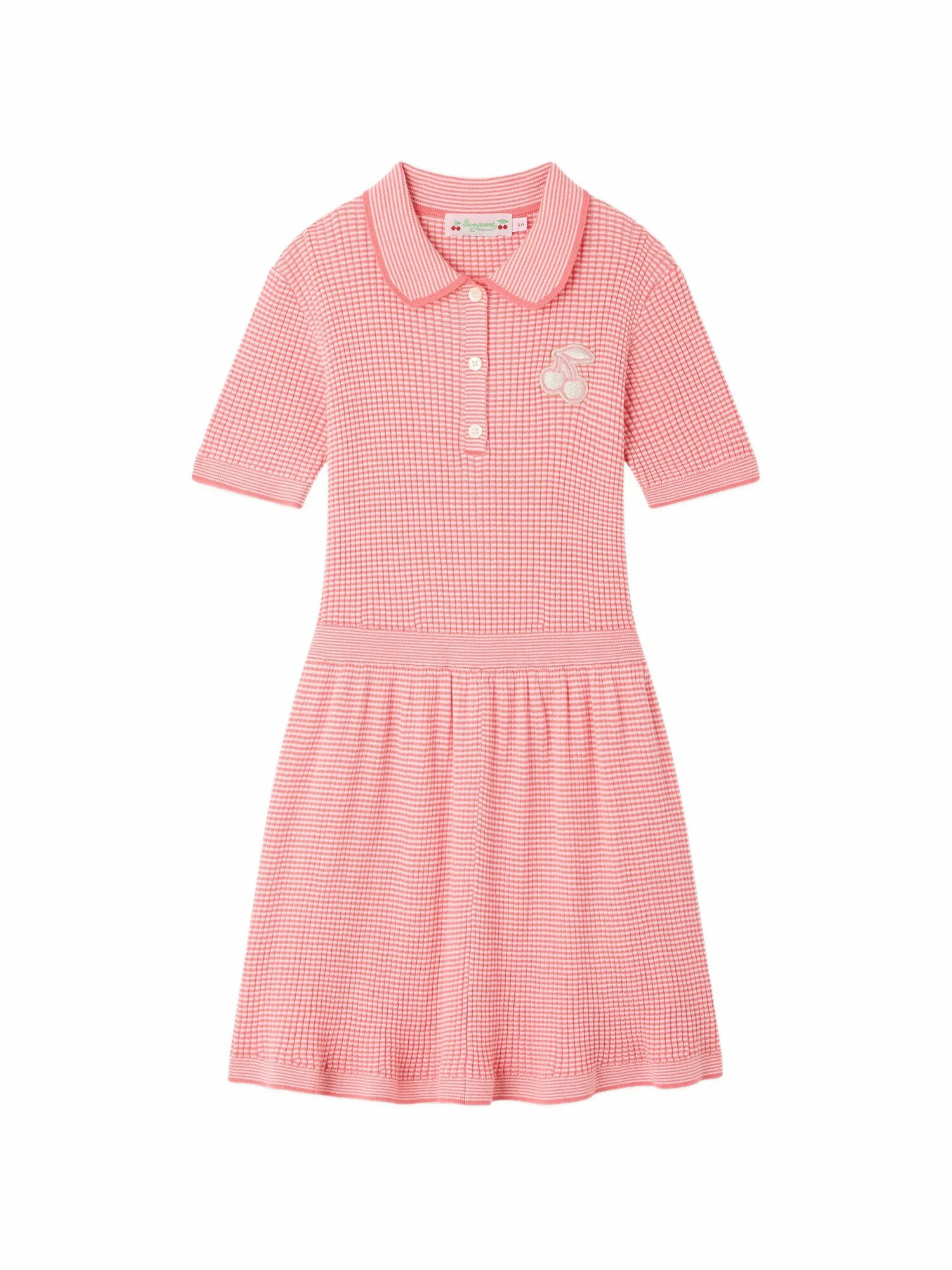 Платье Check-pattern cherry-patch dress