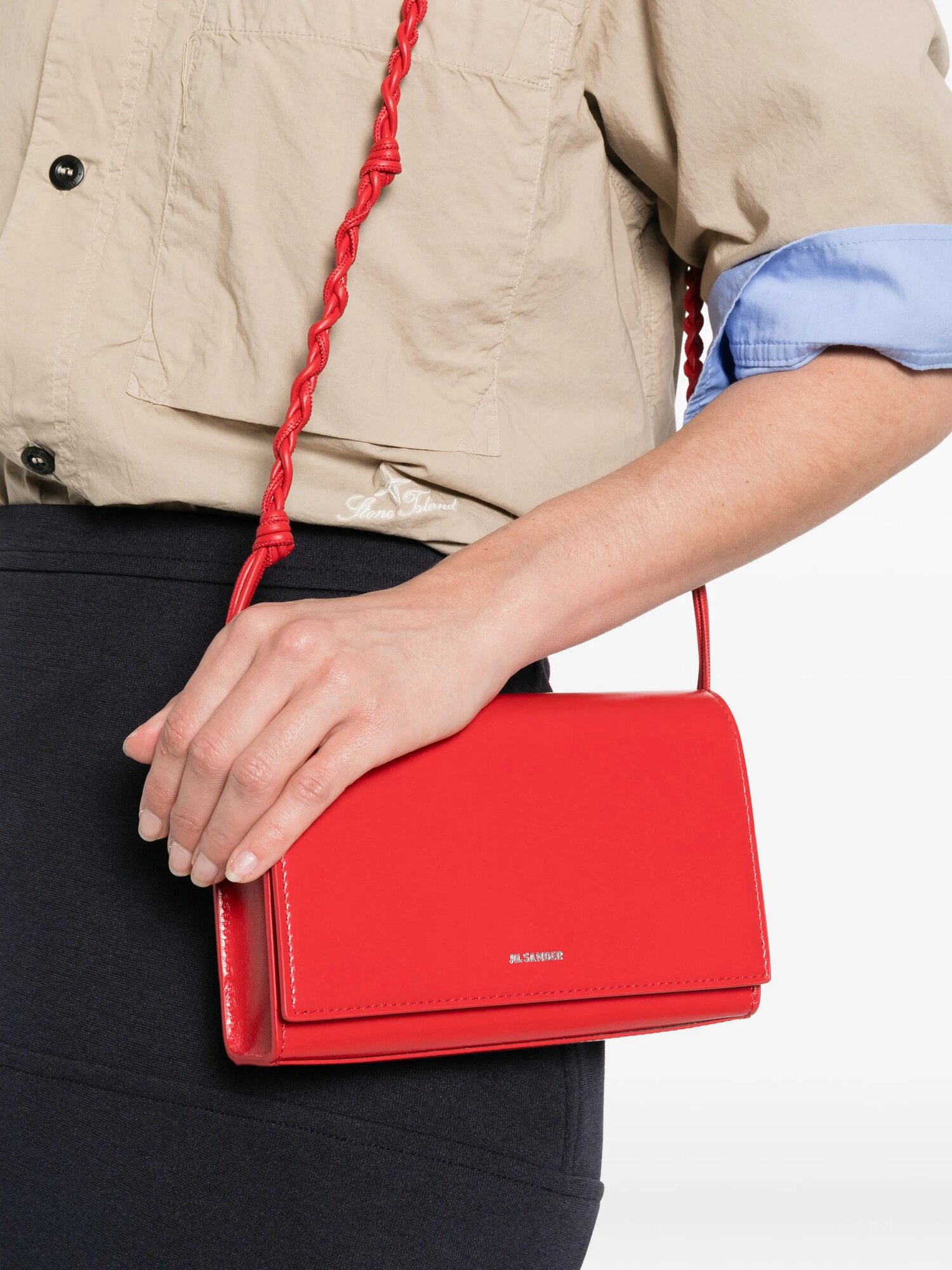 Сумка Jil Sander Tangle, red — фото 1
