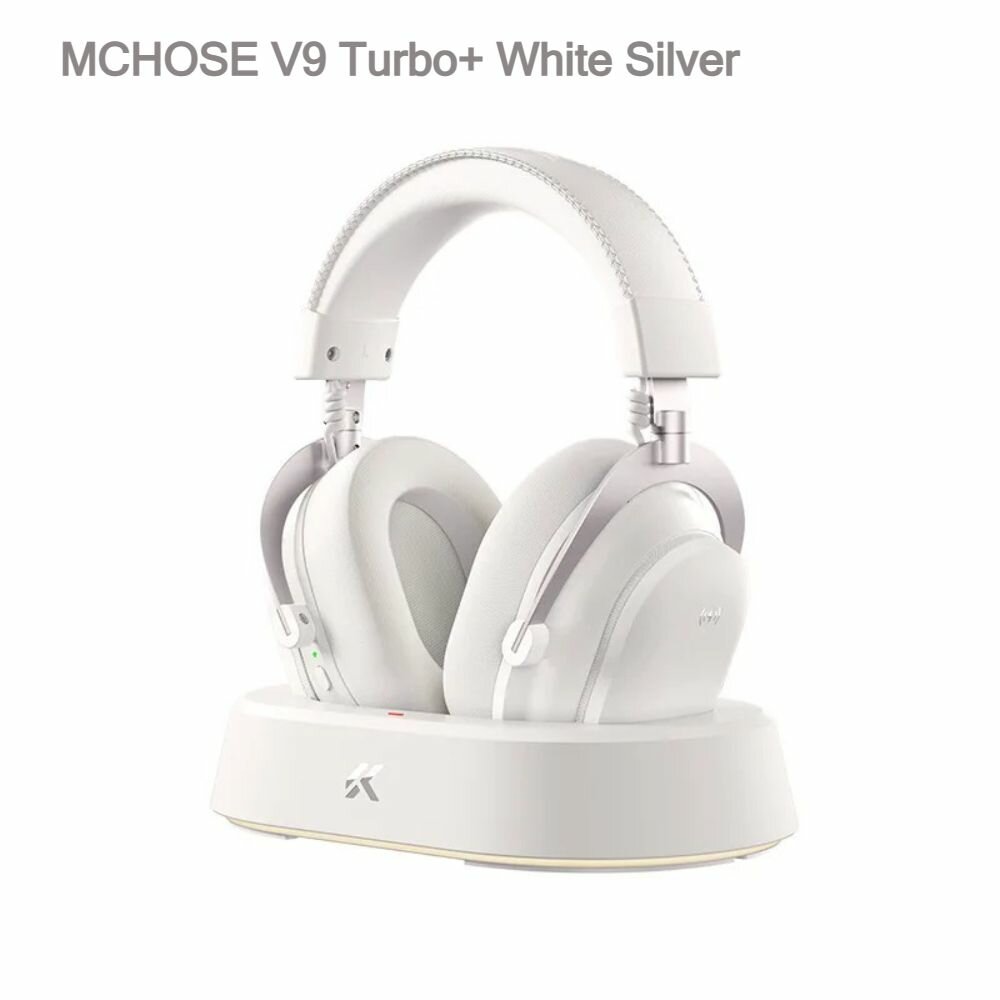MCHOSE V9 Turbo+ Беспроводная Киберспортивная гарнитура с четырьмя режимами зарядки, устанавливаемая на голову