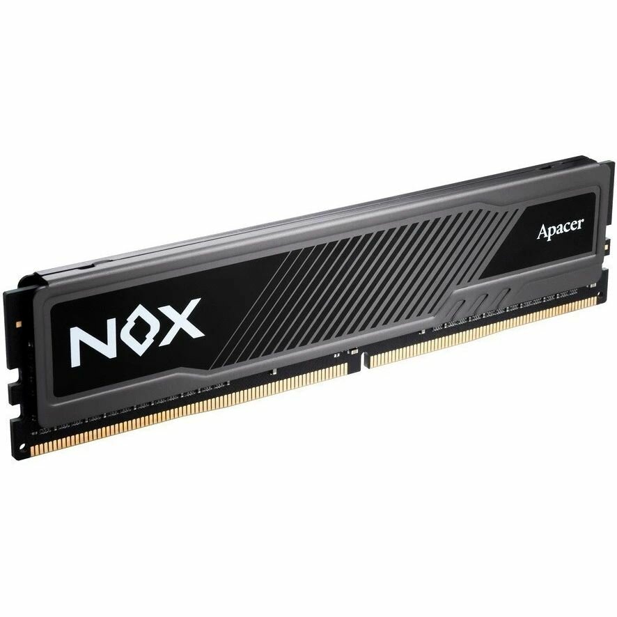 Оперативная память Apacer Nox, DDR4, 16GB (1x16 GB), 3200 MHz, CL16, DIMM, радиатор, черный
