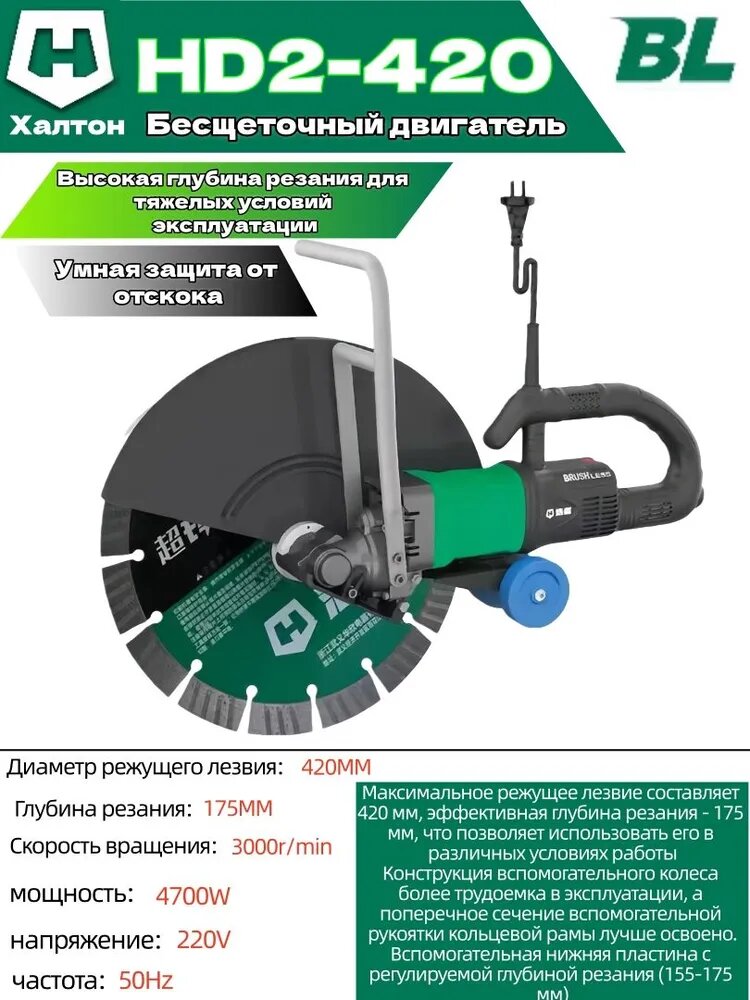 Бетонорез Алмазная кольцевая пила по бетону
