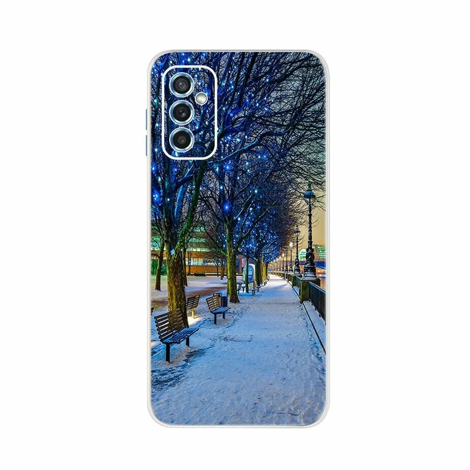 Чехол для Samsung M52 5G, чехол для Galaxy A52 A52s, Мягкая Синий, 251, For Galaxy M52 5G