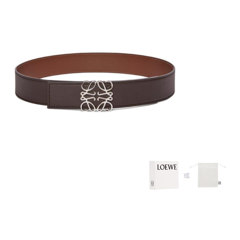 LOEWE Кожаные ремни Женские Коричневый Ширина ремня 4CM 100