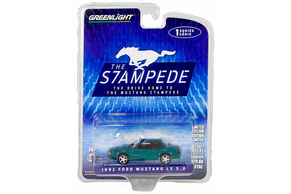 Модель коллекционная GREENLIGHT Ford mustang lx 5.0 1992 deep emerald green (длина модели 6-10 см)