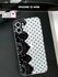 Силиконовый чехол на Apple iPhone 12 mini / Айфон 12 Мини с принтом Черное круже...