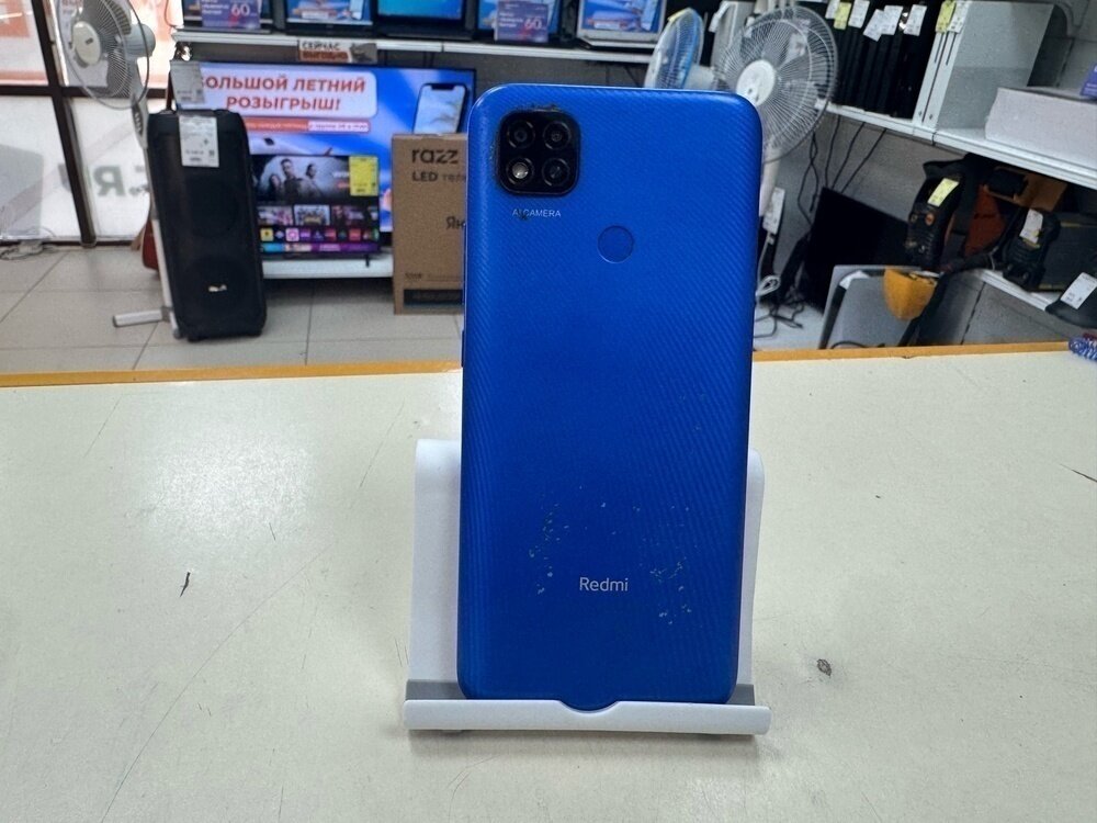 Смартфон Xiaomi Redmi 9C NFC, 3/64 ГБ, 2 nano SIM, Android 11, зеленый,Б/У