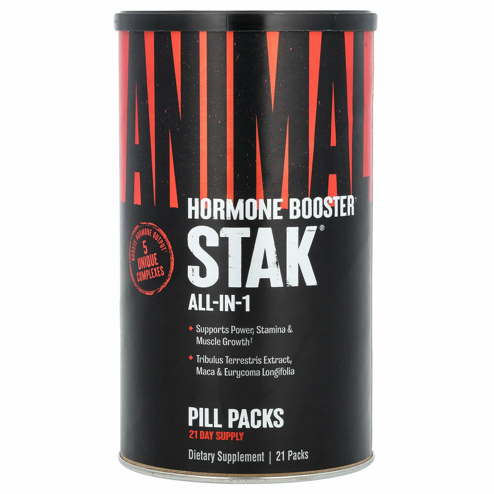 Animl HORMNE BOSTER Stak ALL-IN-1, 21 пакет из США
