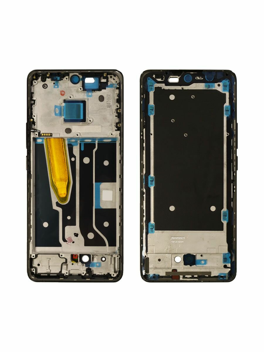 Рамка (средняя часть корпуса) для Realme 11 Pro черная (Black)