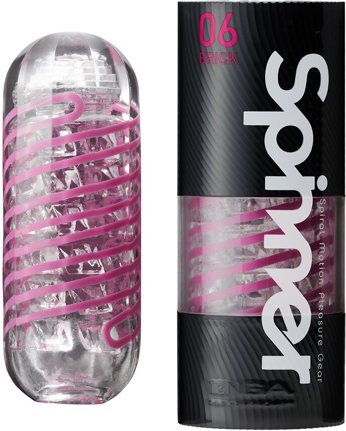 Tenga Мастурбатор SPINNER Brick (SPN-006), бесцветный, розовый