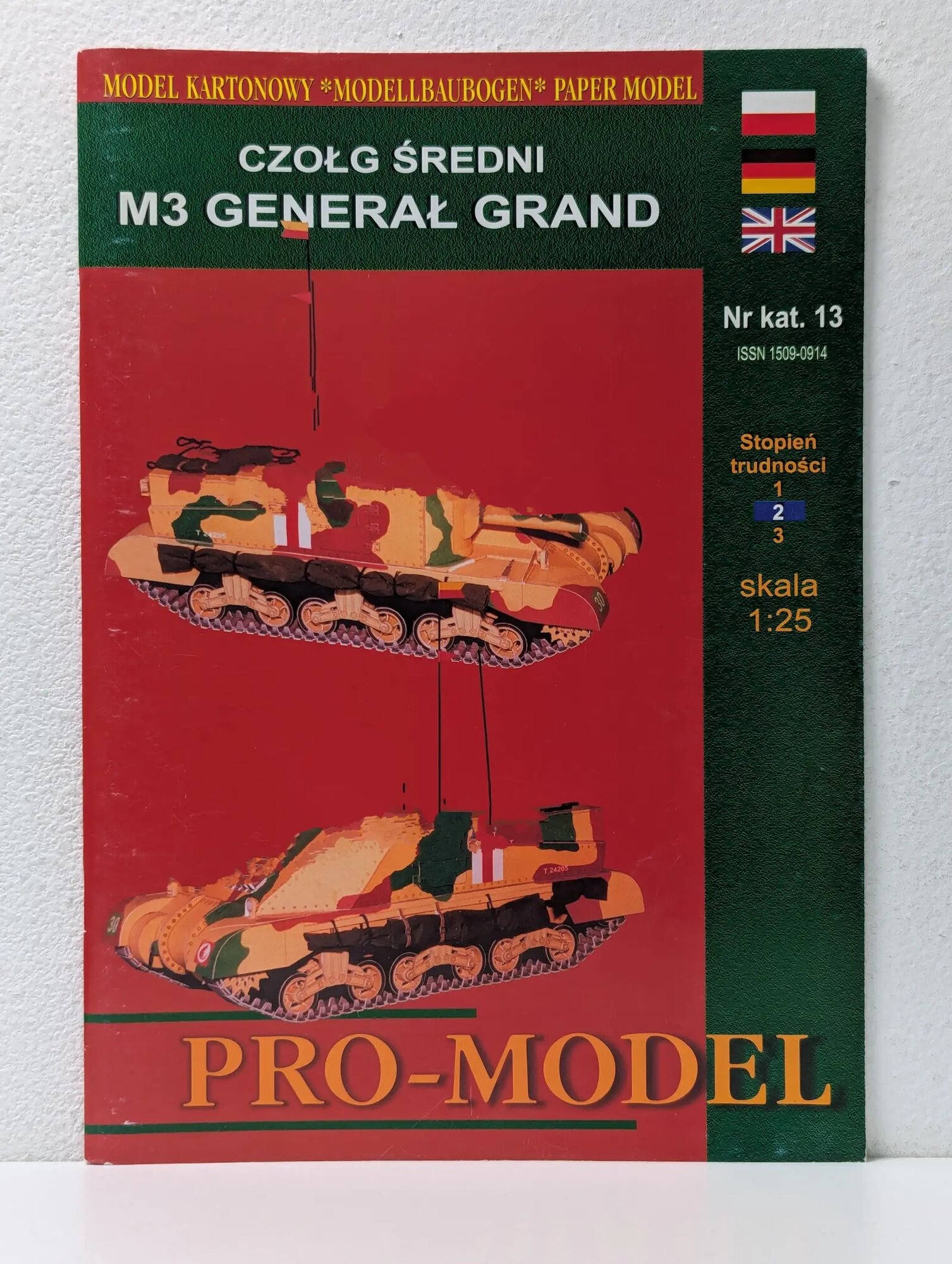 Pro-Model. Выпуск № 13. Средний танк M3 General Grant Сборник 2000