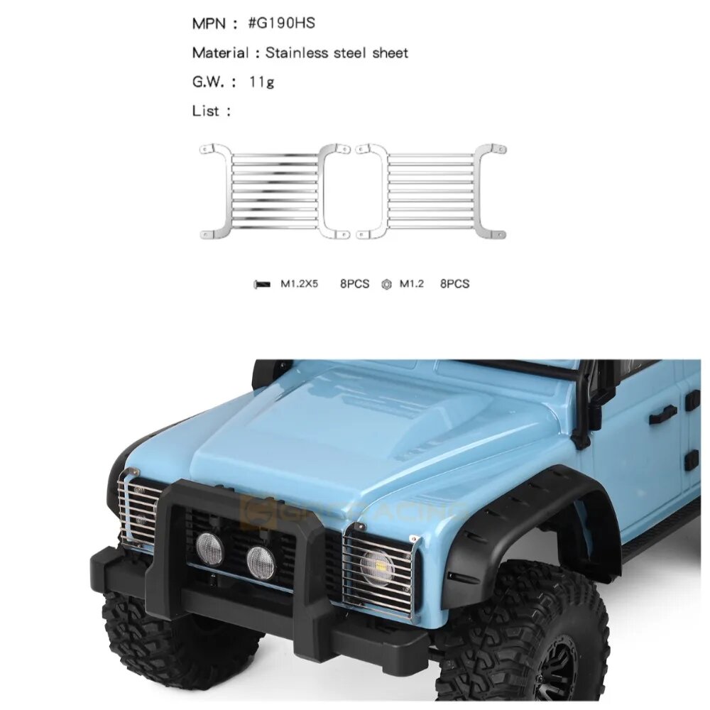 Металлическая декоративная модификация для RC автомобиля MJX H8H Land Rover Defender