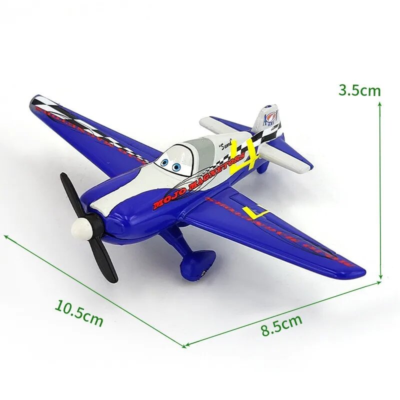 Игрушечные самолеты TOPTOY Planes Dusty, Captain 5 и Fighter 11 Синий, 2