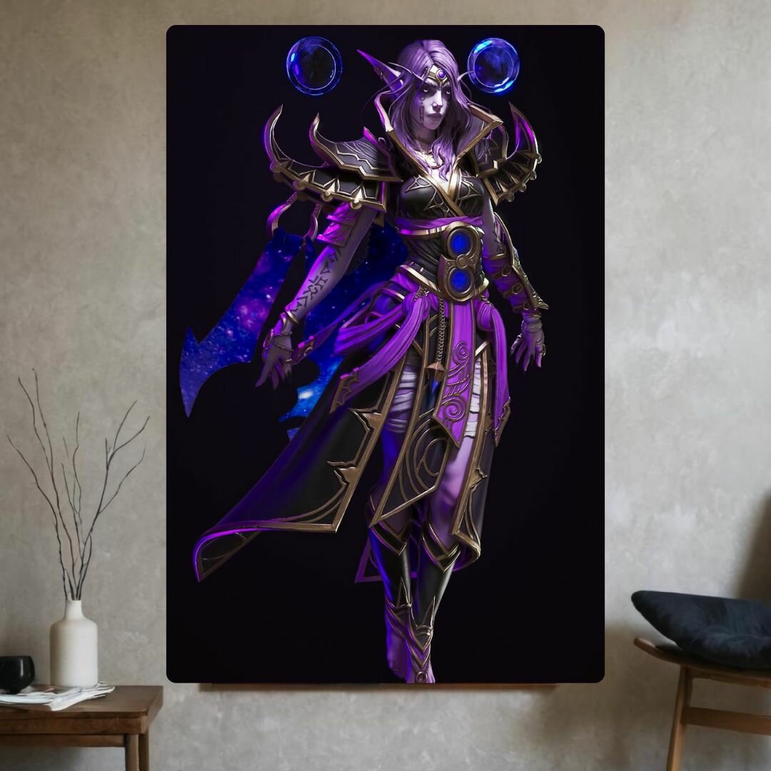 Картина на металле (World of Warcraft) 20*30 см