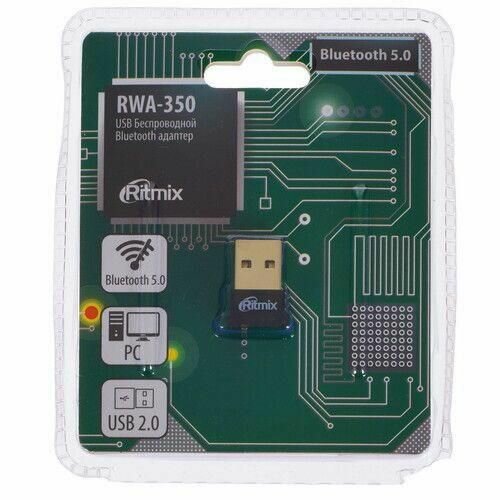 Bluetooth адаптер USB 2.0, цвет-черный, практичный