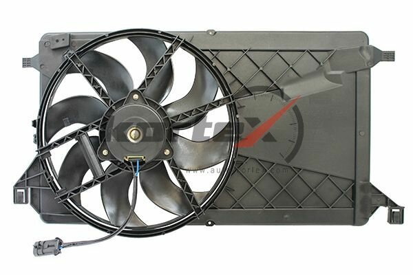 KFD031 Вентилятор радиатора FORD 05- 1.8i/2.0i (с кожухом)
