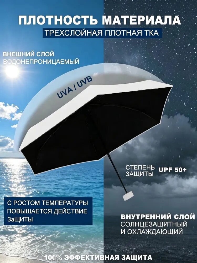 Зонт , бежевый — фото 1