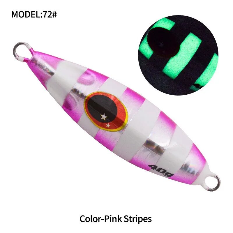 OBSESSION J72 Медленная Пчела Микро джиг 30-120 г Розовый, 80g, JIG72-Pink1