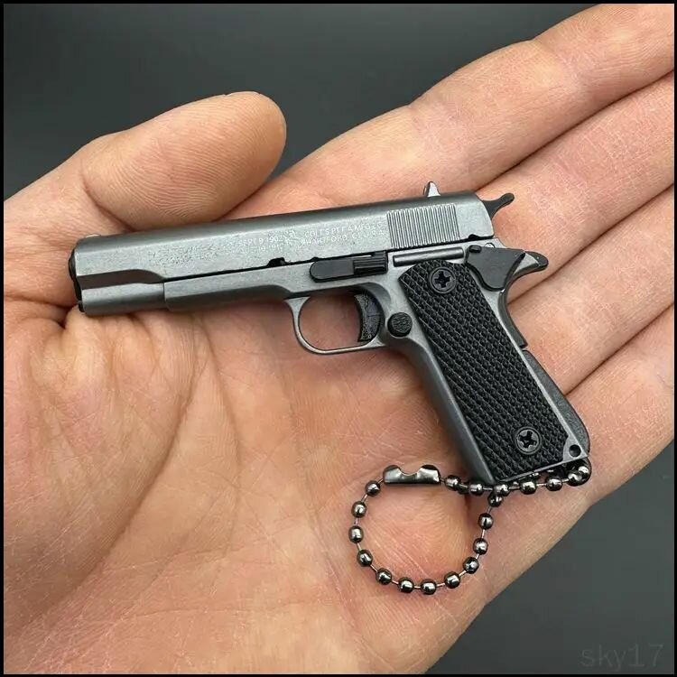 Модель пистолета 1911 с гравировкой, стальной