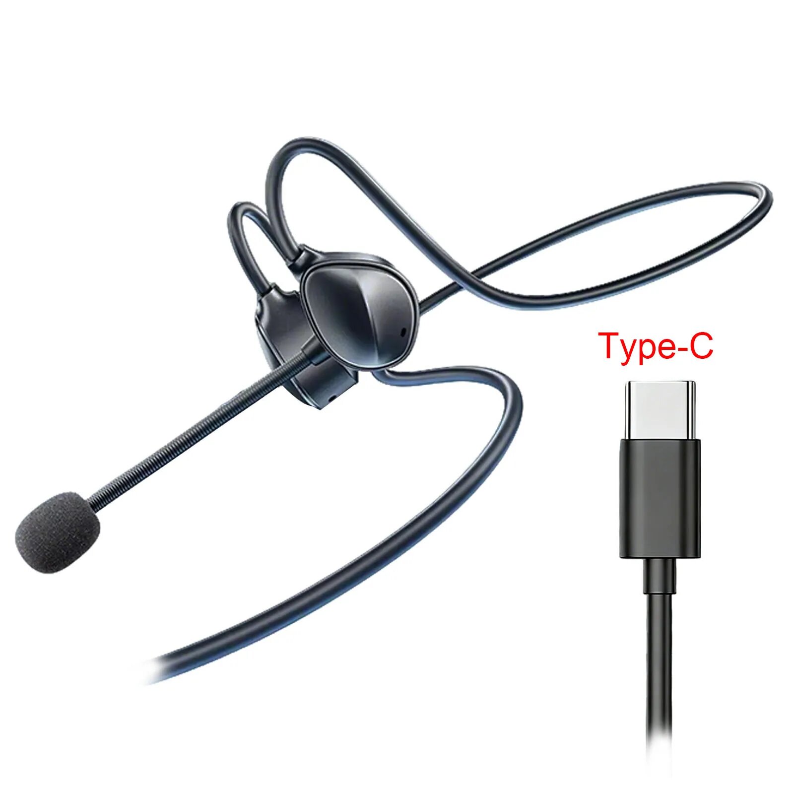 Проводные открытые наушники Hi-Fi Sony 3.5 мм/Type-C с шумоподавлением Type-C
