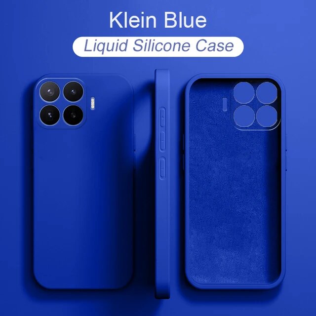 Жидкий силиконовый чехол Klein Blue для Xiaomi 14T Pro