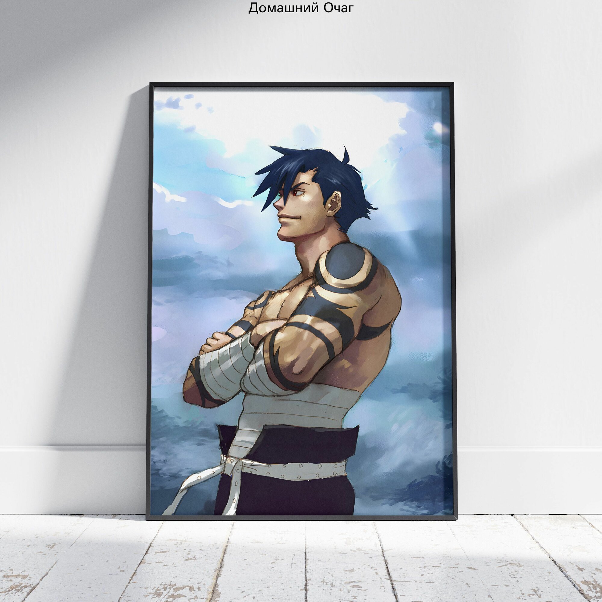 Плакат на стену для интерьера Гуррен Лаганн (Камина 6) - Постер по аниме Gurren Lagann формата А3 (30x42 см)